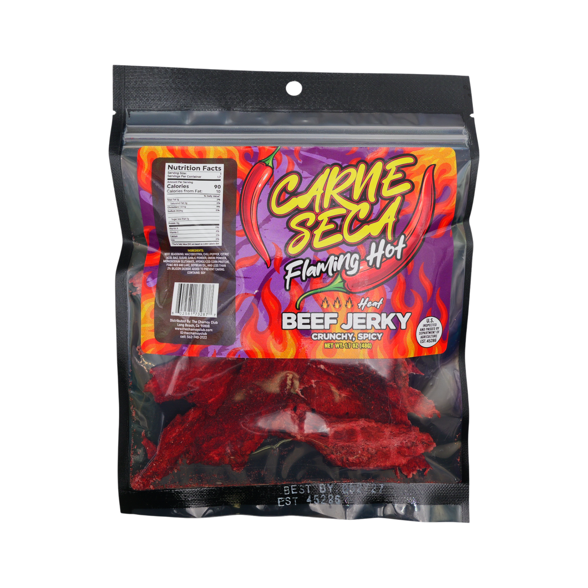 Carne Seca Flaming Hot Red Chamoy Club